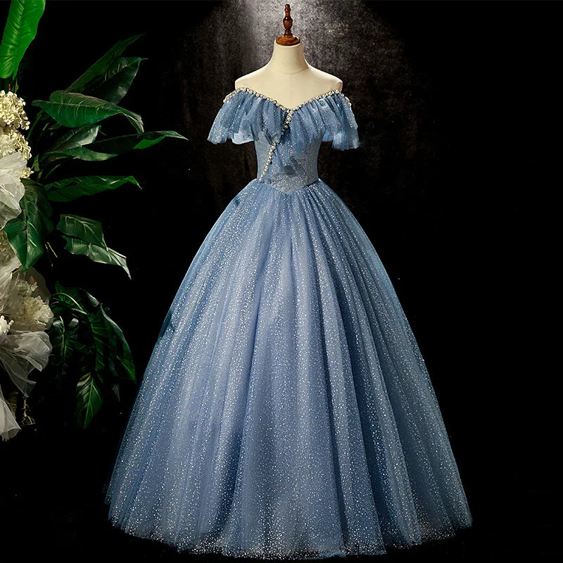 Cinderella Princess Blue Ball Gown Dress on Luulla