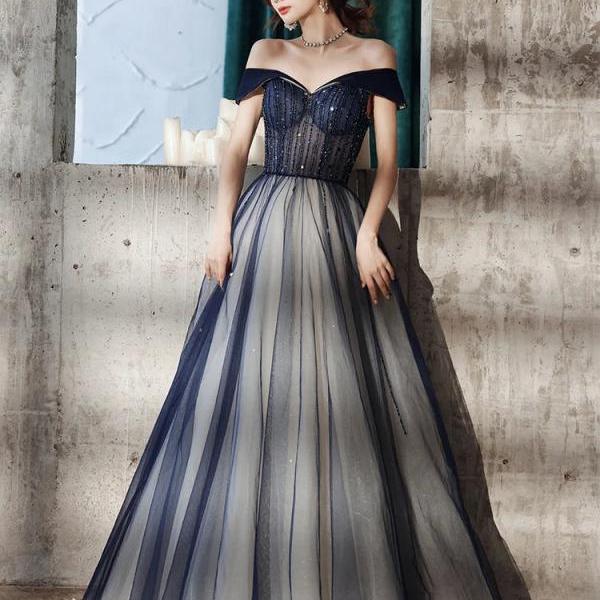 Elegant Off-shoulder Ombre Evening Gown Dress on Luulla