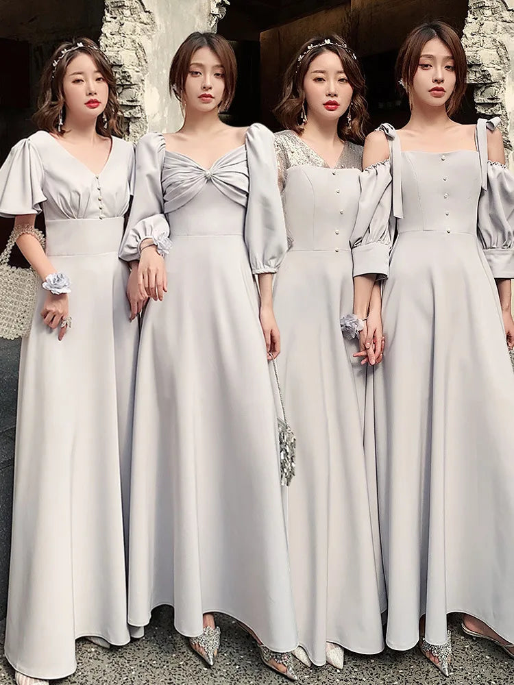 Chic Evening Gown With Stylish Sleeves Design on Luulla